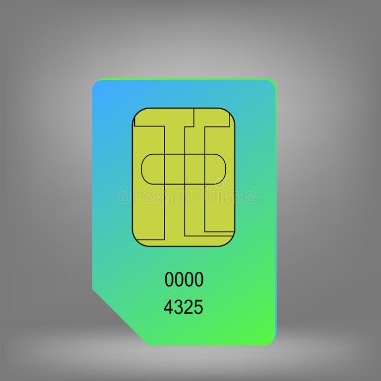 Sim Card stock vector. Illustration of mobile, equipment - 52809718