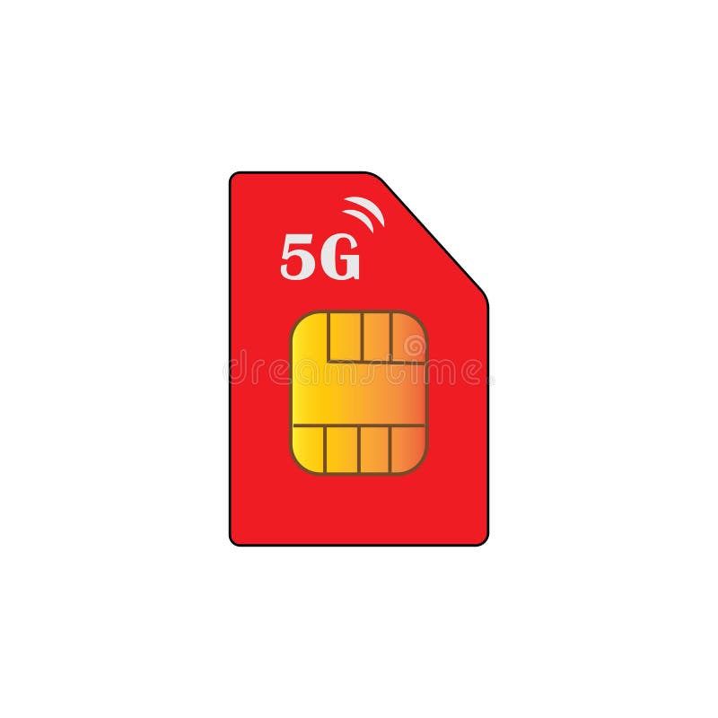 SIM card icon logo vector stock illustration. Illustration of microchip ...
