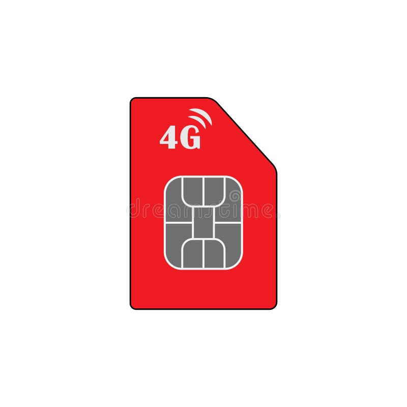 SIM card icon logo vector stock illustration. Illustration of digital ...