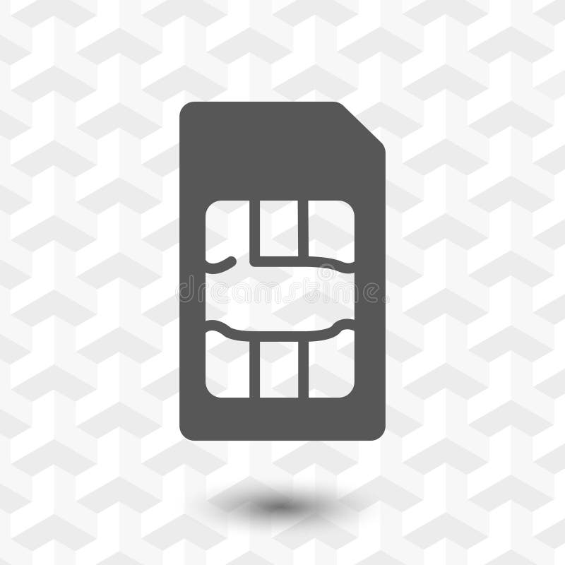 Sim Card Icon Stock Vector Illustration Flat Design Stock Vector ...