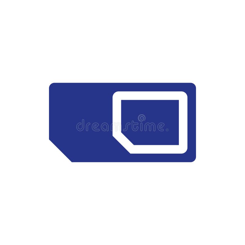 Sim Card Icon Stock Vector Illustration Flat Design Style Stock Vector ...