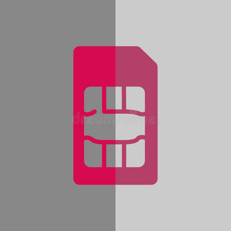 Sim Card Icon Stock Vector Illustration Flat Design Stock Vector ...