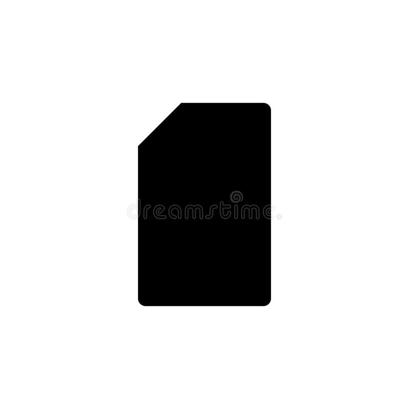 Sim Card Icon Vector. Dual Sim Card Icon Stock Vector - Illustration of ...