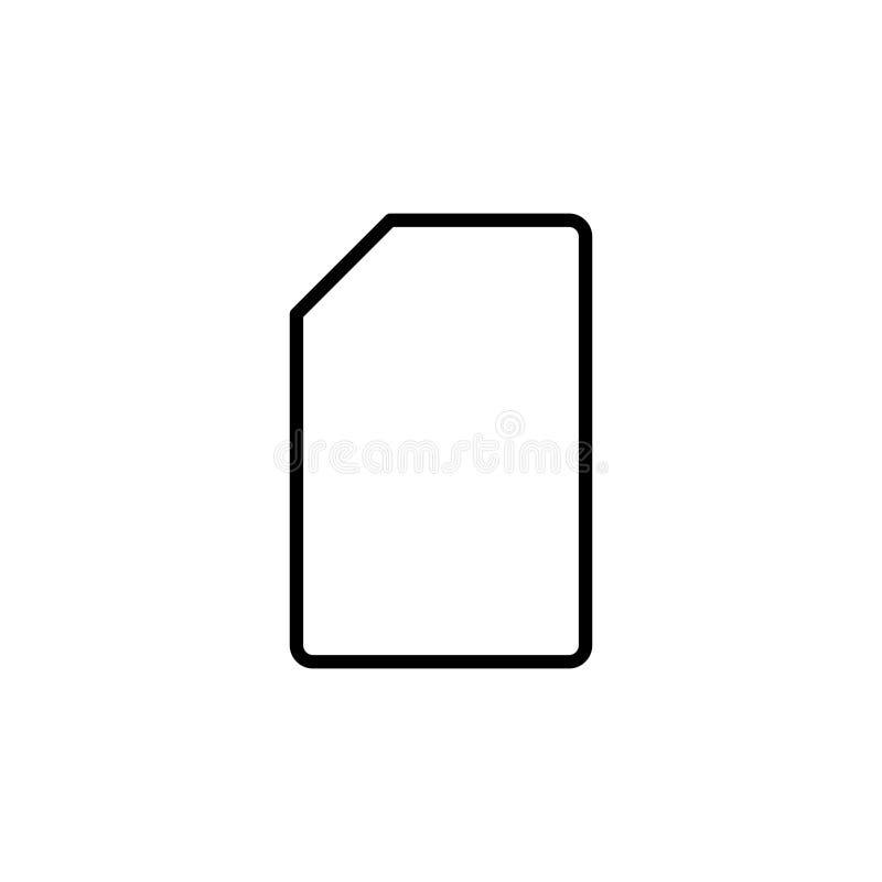 Sim Card Icon . Dual Sim Card Icon Vector Stock Vector - Illustration ...