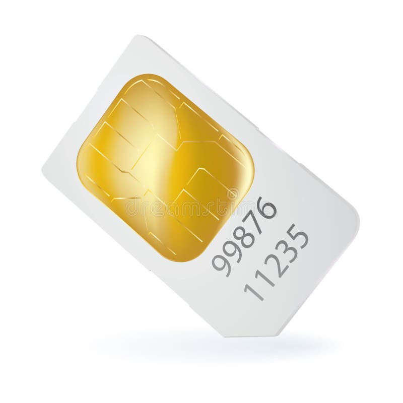 Sim Card Icon. Vector Format Stock Illustration - Illustration of ...