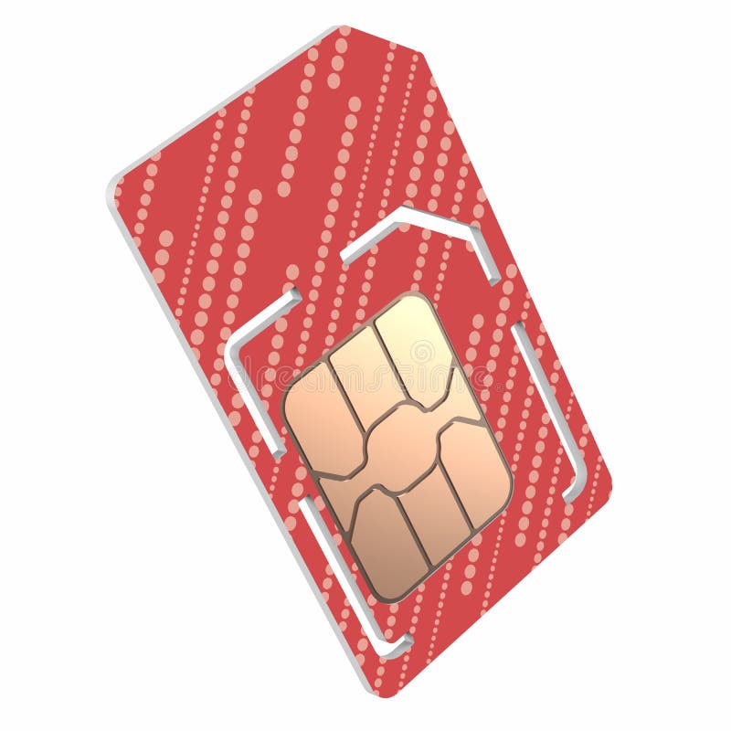 Sim Card Illustration, Dual Sized Verstion Stock Illustration ...