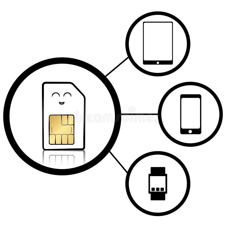 Sim card info graphic stock vector. Illustration of computer - 80879045