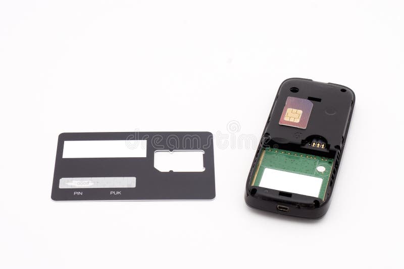 SIM card and mobile phone stock image. Image of electricity - 23509917