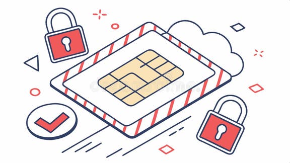 SIM Card, Mobile Technology and Cellular Network Vector Design ...