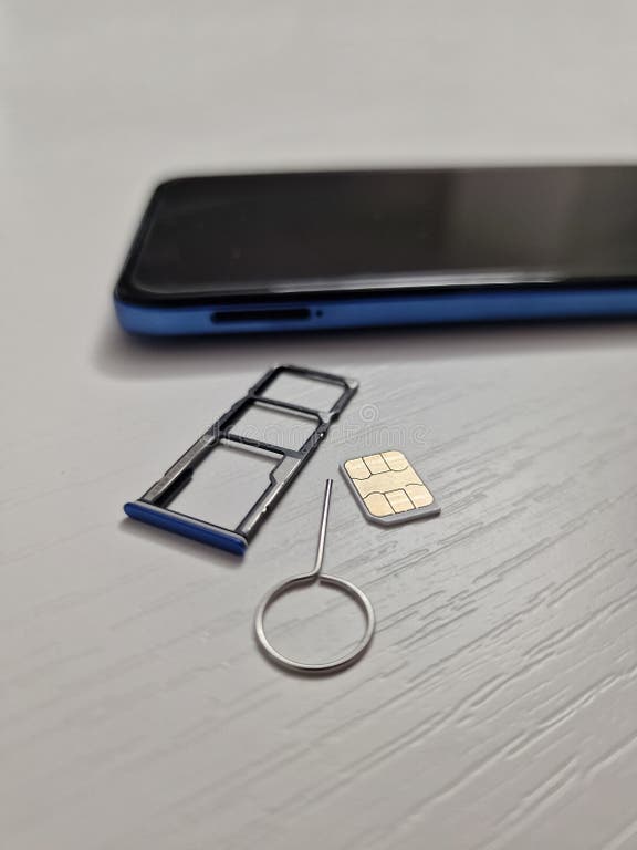 SIM Card Replacing Procedure Close Up Stock Image - Image of touch ...