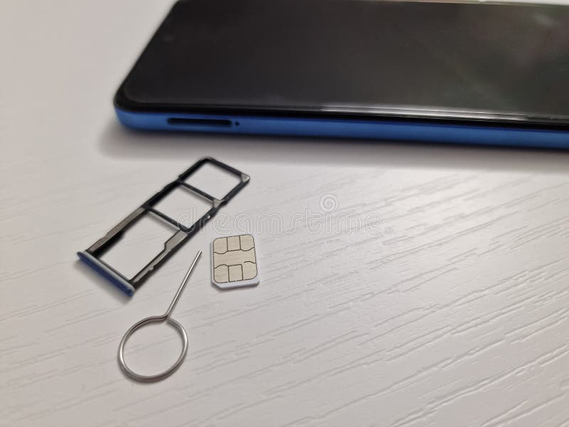 SIM Card Replacing Procedure Close Up Stock Photo - Image of ...