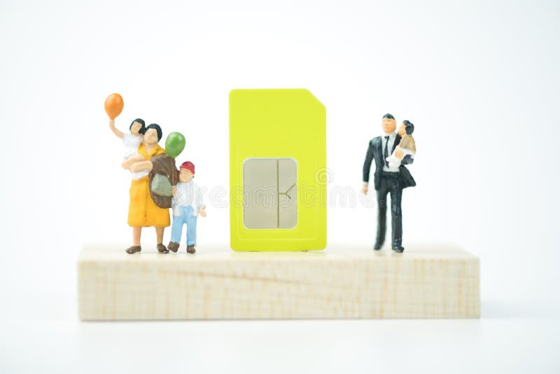 Sim Card for Safety of Internet and Mobile Phone in Family Stock Photo ...