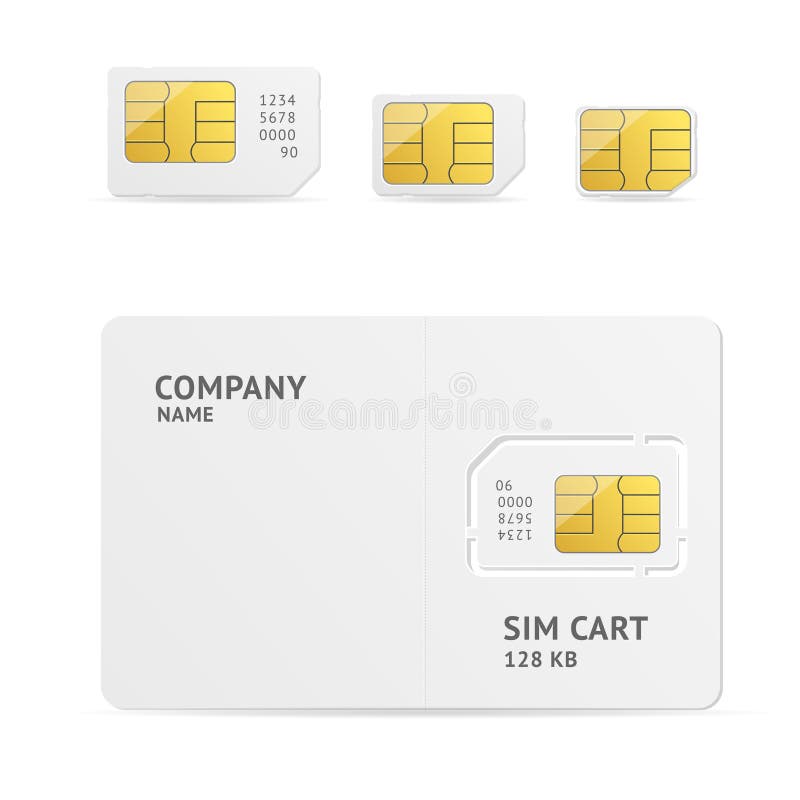 Sim Card Set. Vector stock vector. Illustration of icon - 60716722