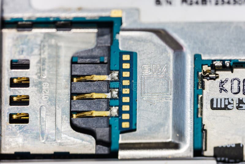 Sim card slot stock image. Image of cell, technology - 36691737