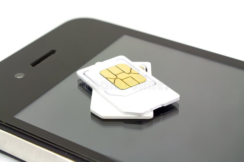 Sim-Card stock image. Image of mobile, handyphone, isolated - 2608771