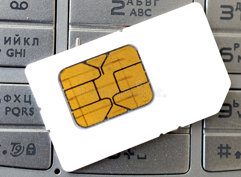 Sim card and telephone stock photo. Image of english - 35701686