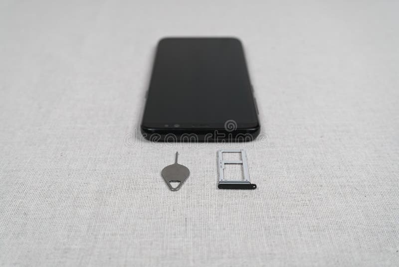Sim Card Tray, Eject Tool, Smartphone Stock Photo - Image of micro ...