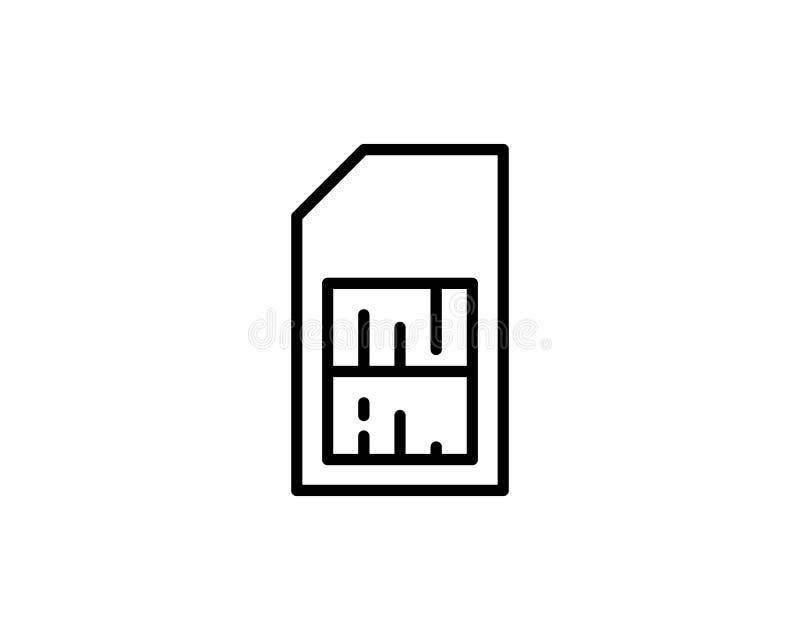 Icon of USB Micro B Computer Port Cartoon Vector Illustration Isolated ...