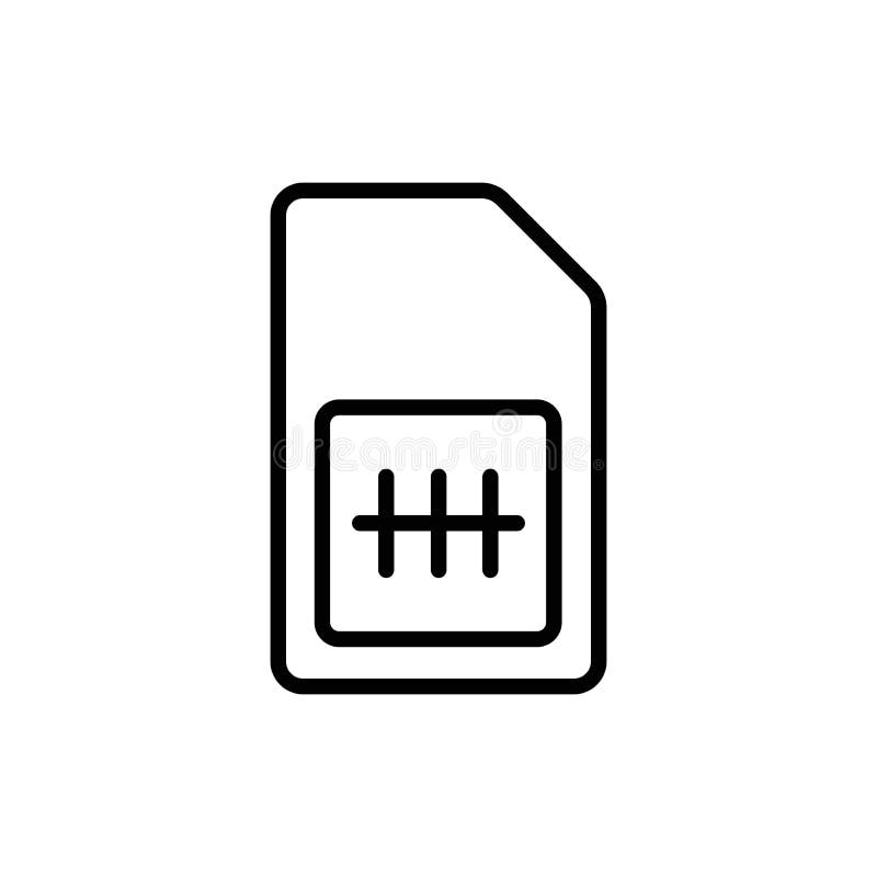 Sim Card Vector Mobile Phone Icon Chip Stock Illustrations – 3,202 Sim ...
