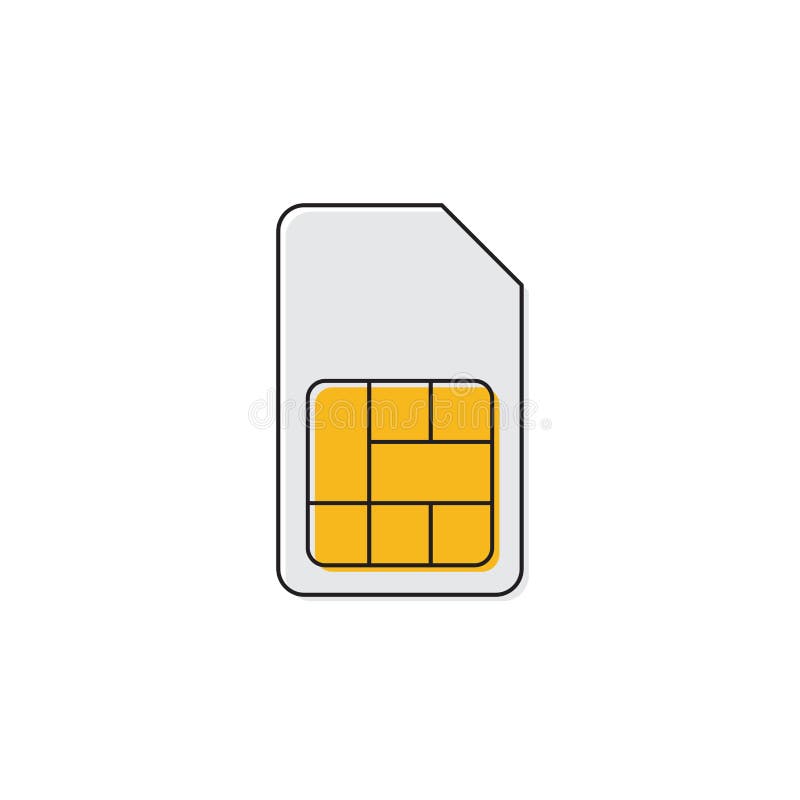 Sim card icon. Vector stock vector. Illustration of illustration - 25678146
