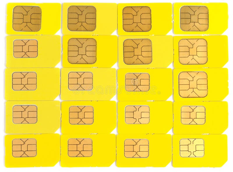 Sim Cards Isolated on White Stock Photo - Image of program, information ...