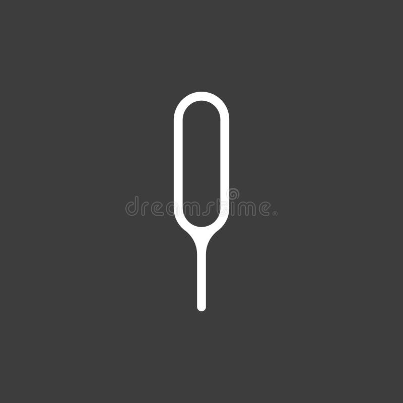 Sim Ejector Icon. Needle for Opening SIM Card Slot of Mobile Phone ...