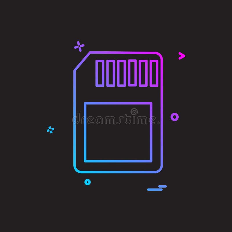 Sim icon design vector stock vector. Illustration of communication ...