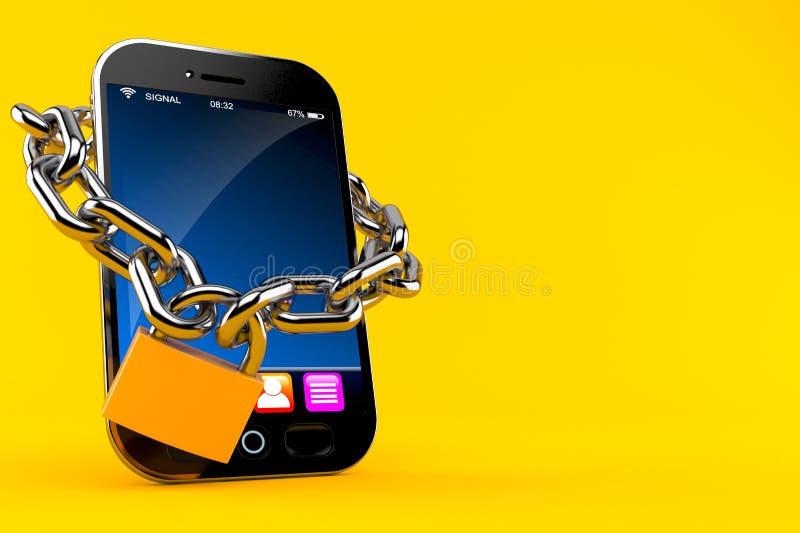 SIM lock concept stock illustration. Illustration of simlock - 98945710