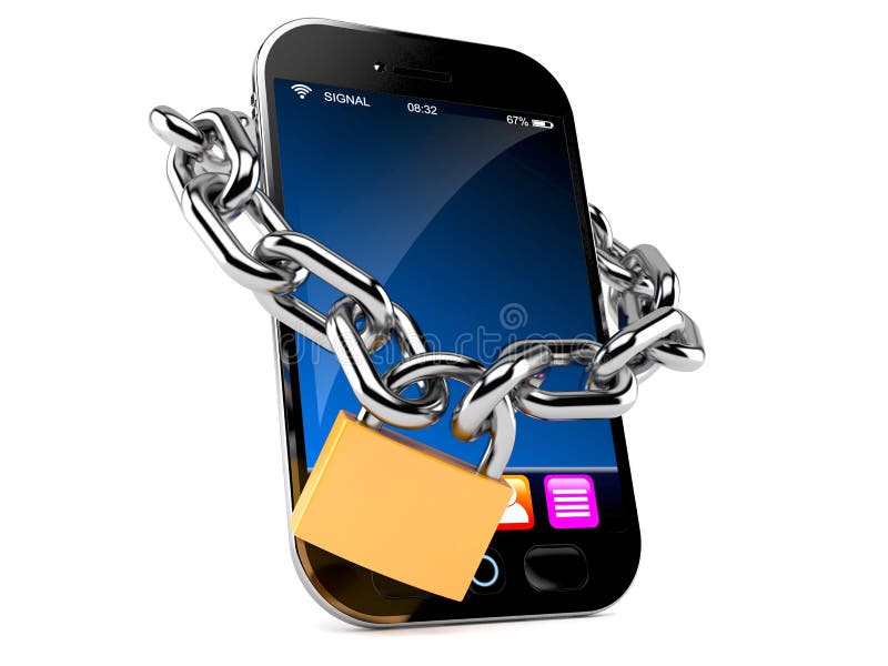 SIM lock concept stock illustration. Illustration of simlock - 98945710