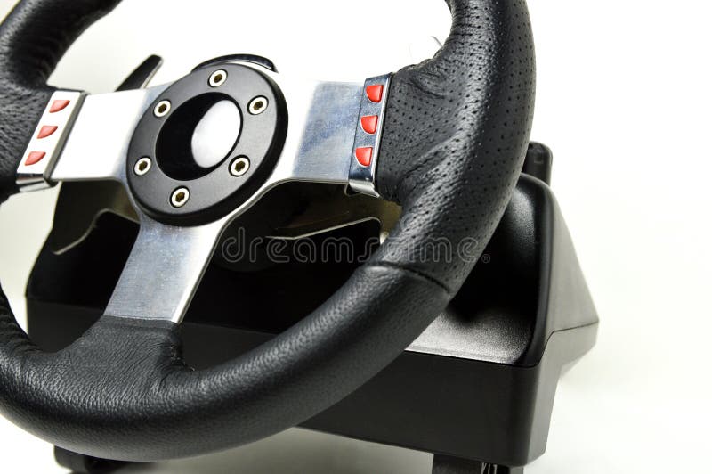 Sim Racing Wheel for Simulator Stock Image - Image of game, gamer ...