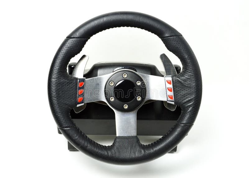 Sim Racing Wheel for Simulator Stock Photo - Image of sport, steering ...