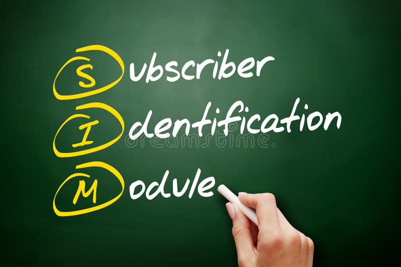 Subscriber Identification Module or SIM Card. SIM Card in Different ...