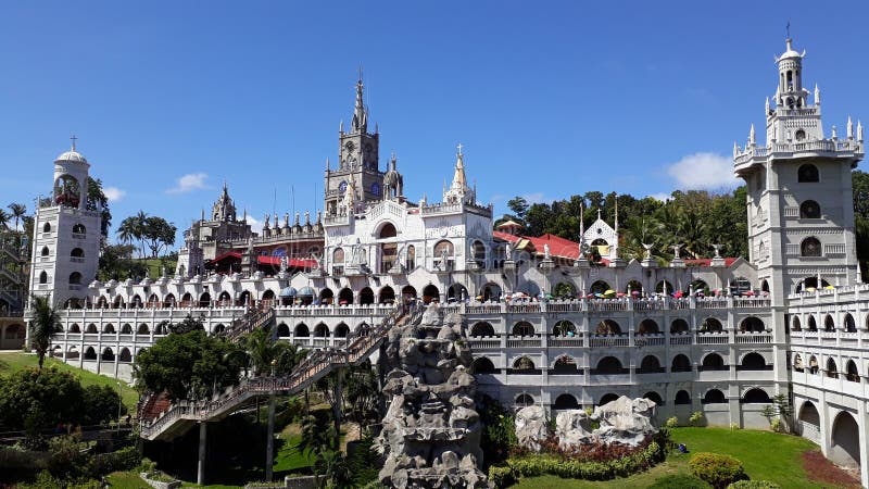 Simala catholic church editorial stock photo. Image of church - 290585973