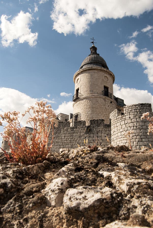 Castle of Simancas, Valladolid, Spain Stock Photo - Image of sunny ...