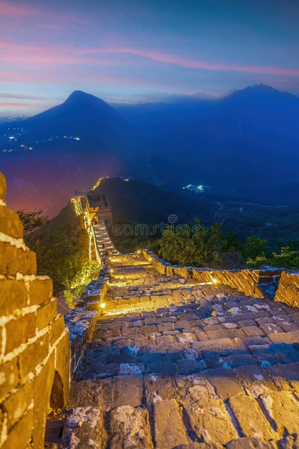 Simatai Great Wall in Beijing, China Stock Photo - Image of history ...