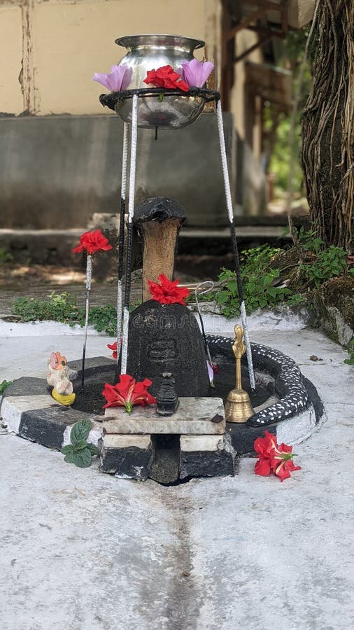The Simbal of Hindu God Shiva 1 Stock Image - Image of fountain ...
