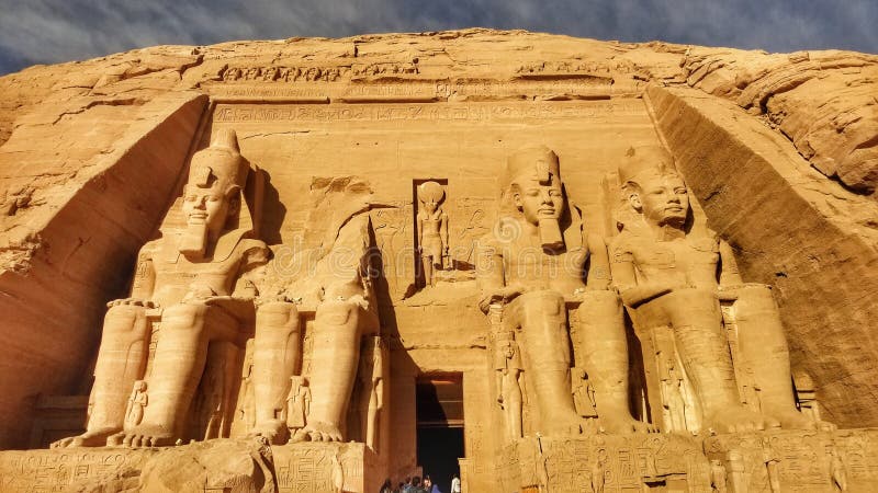 Simbel Temple stock image. Image of king, temple, stone - 134173095