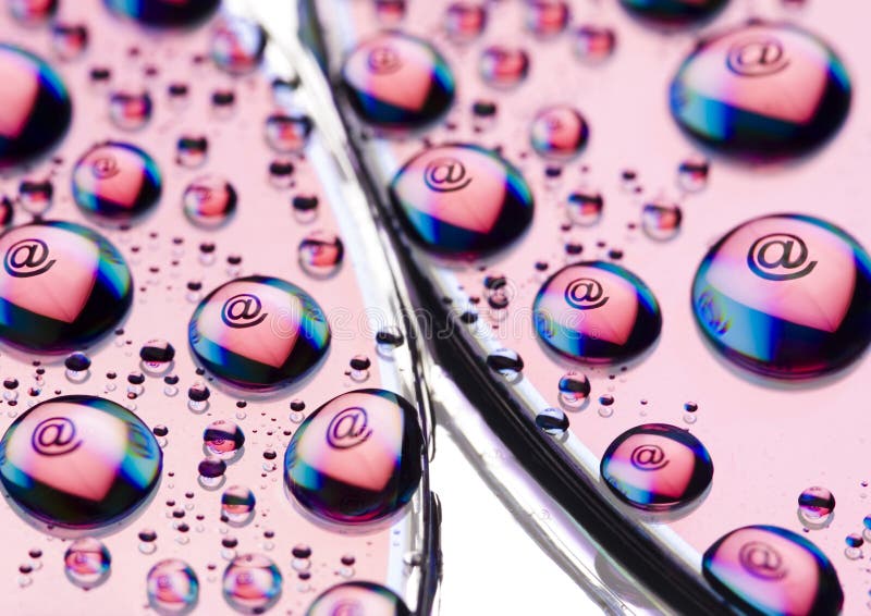Simboli del Internet (@) fotografia stock. Immagine di comunicazione ...