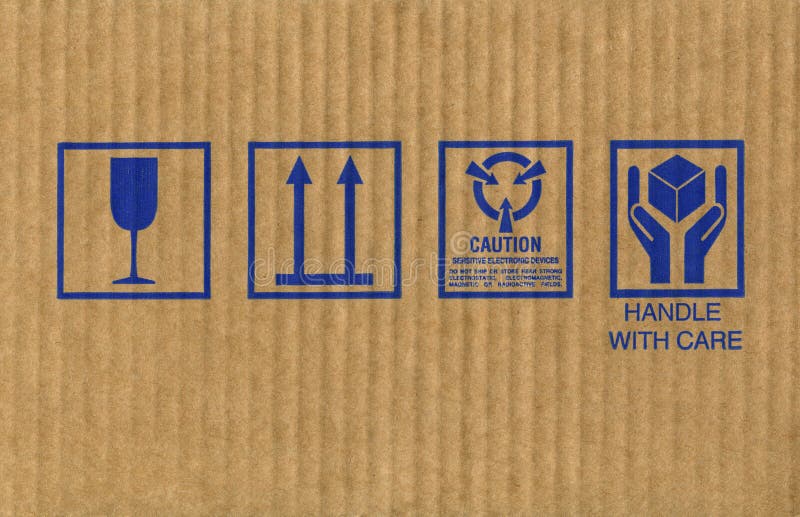 Simboli Di Scatole Di Cartone Immagine Stock - Immagine di merce ...