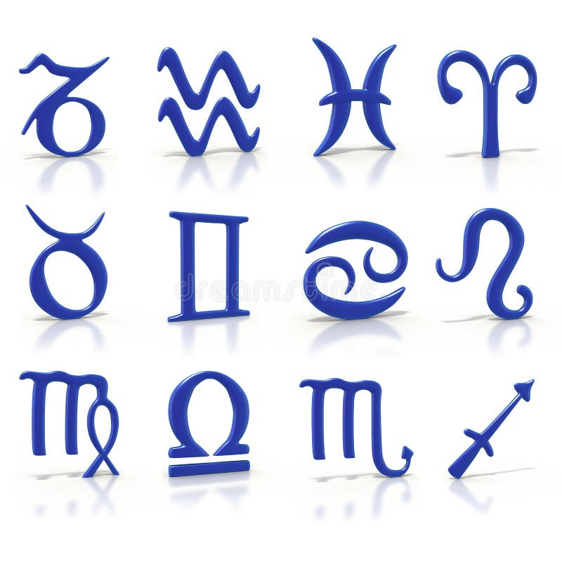 Simboli dello zodiaco illustrazione di stock. Illustrazione di segno ...