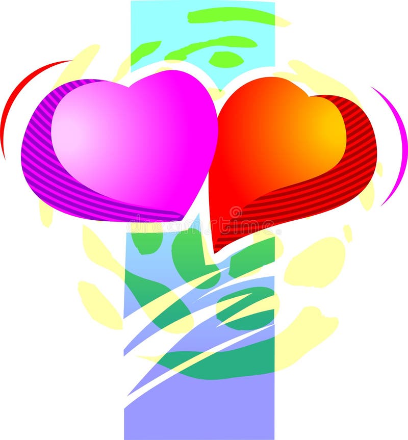 Simboli di amore illustrazione vettoriale. Illustrazione di immagine ...