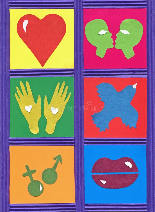 Simboli di amore immagine stock. Immagine di umano, emblema - 29054649