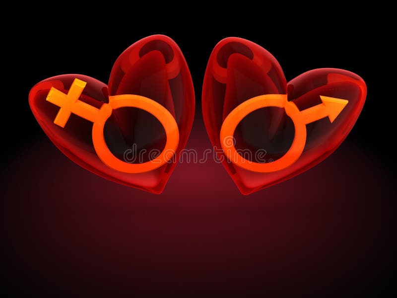 Simboli di amore illustrazione di stock. Illustrazione di celebrazione ...