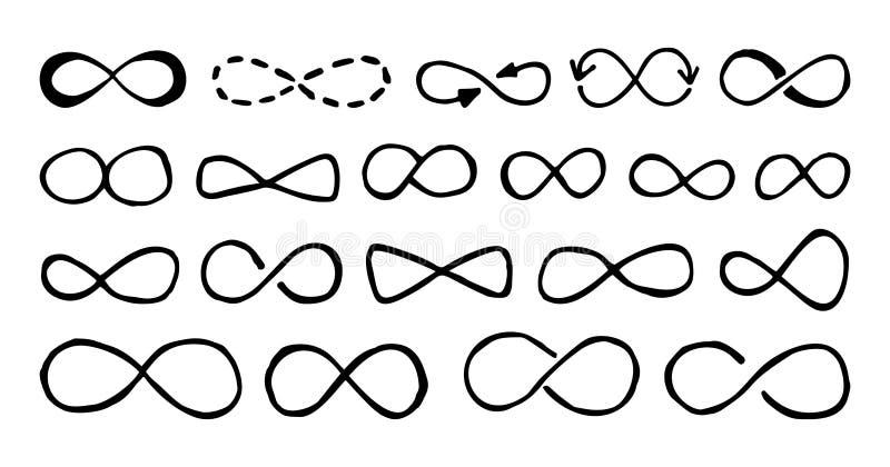 I Simboli Dell'infinito Con Le Parole Amano, L'infinito, Per Sempre ...