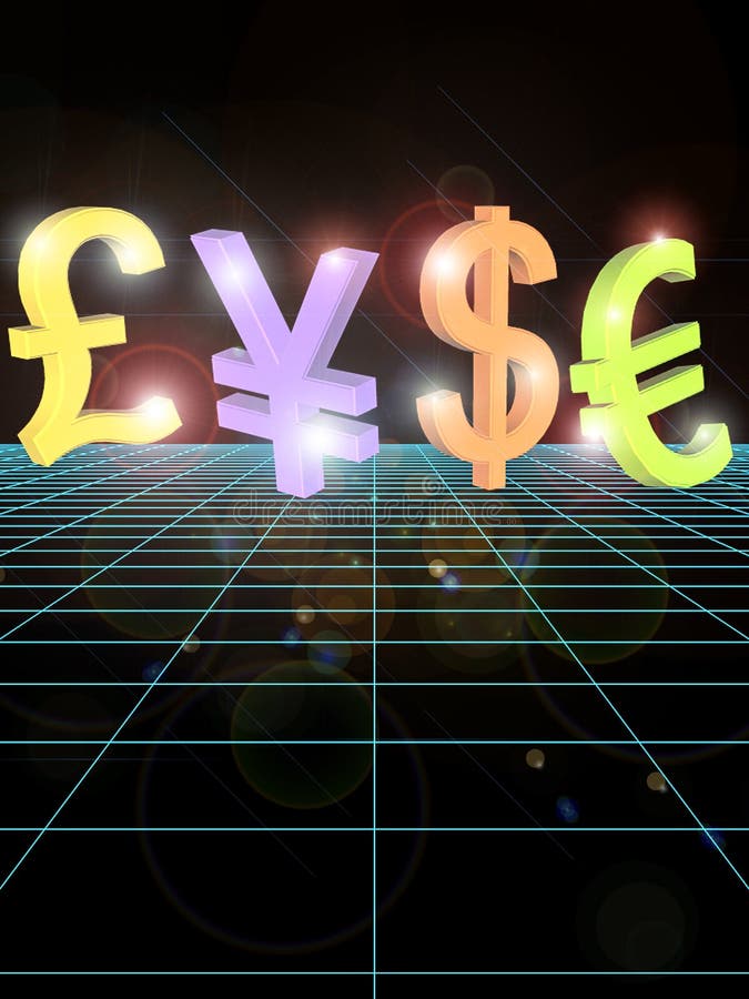 Simboli Di Valuta Principali Illustrazione di Stock - Illustrazione di ...