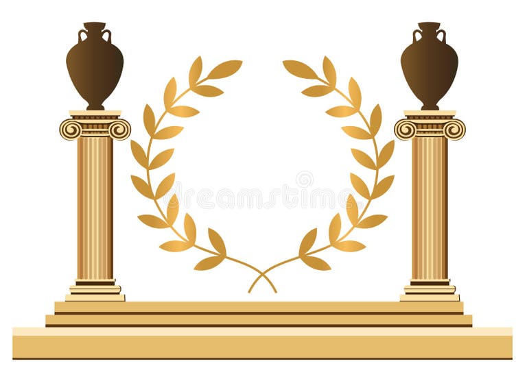 Simboli greci antichi illustrazione vettoriale. Illustrazione di ...