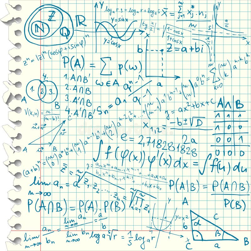 Simboli matematici illustrazione di stock. Illustrazione di formazione ...