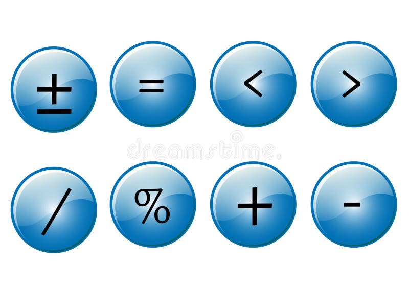 Simboli matematici illustrazione vettoriale. Illustrazione di ...