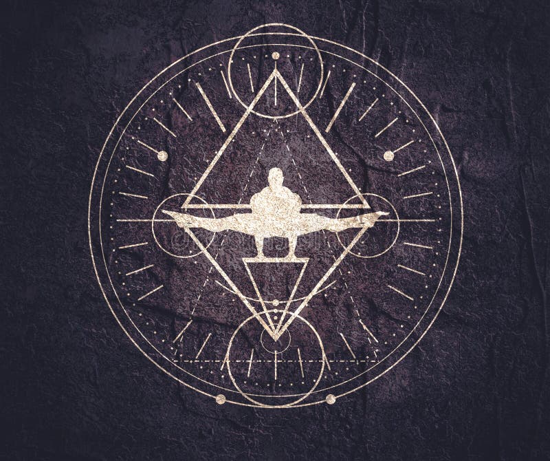 Simboli mistici esoterici immagine stock. Immagine di manoscritto ...