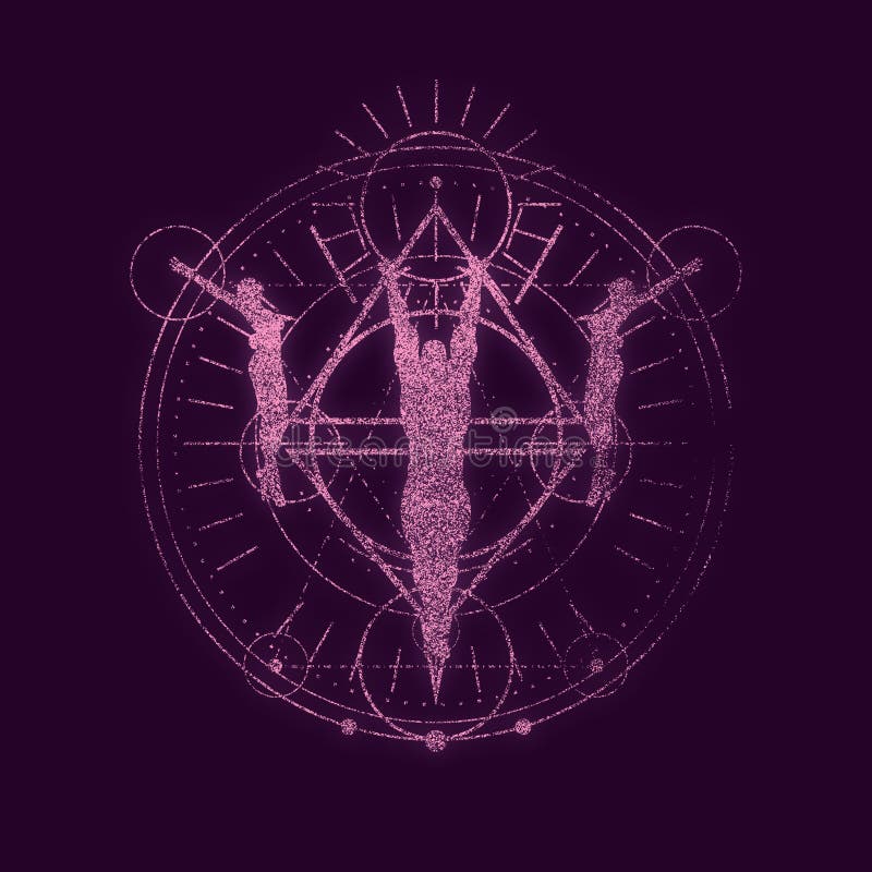 Simboli mistici esoterici immagine stock. Immagine di geometrico ...